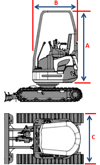 Custom Mini Excavator Covers | Made For Outdoor Use | By ALCO