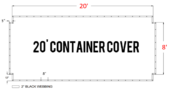 Shipping Container Covers | Heavy-Duty18oz Vinyl | Waterproof