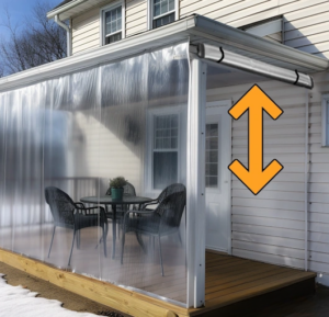 Roll Up Clear Tarps | Strap Hold – ALCO – Custom Covers
